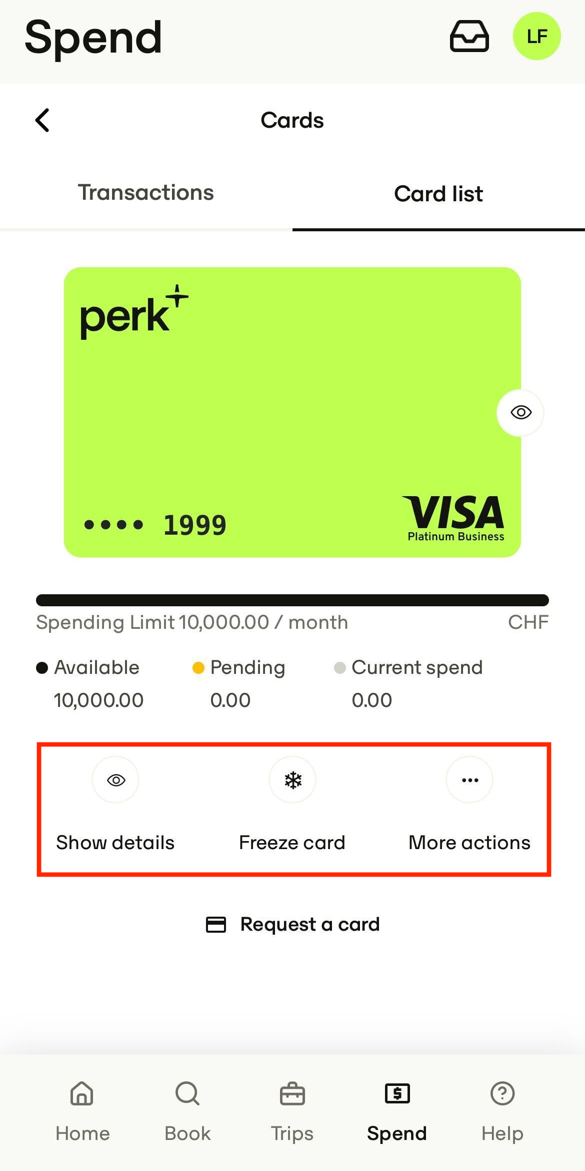Perk Card features – Help center