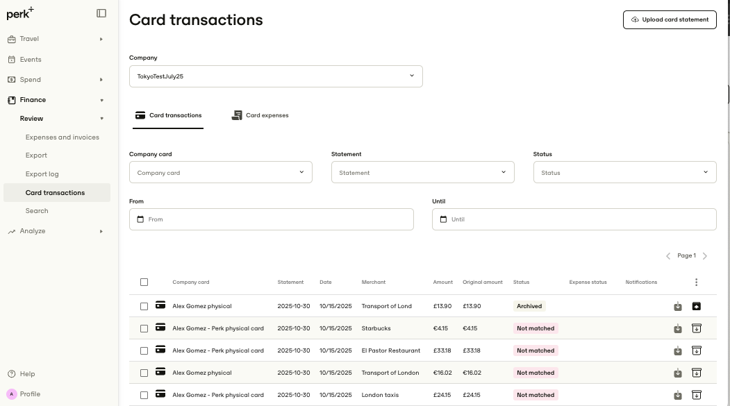 Import third-party card transactions – Help center