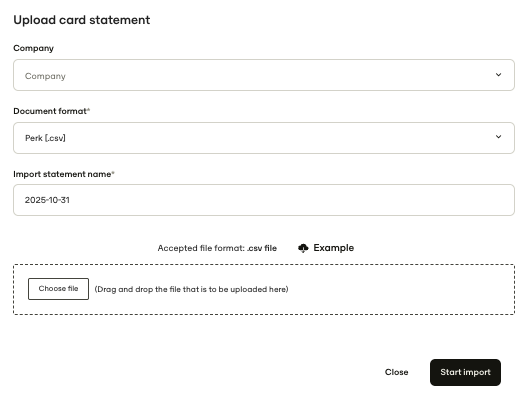 Import third-party card transactions – Help center