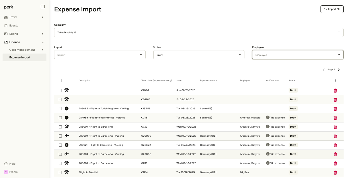 Manage travel expenses as travel spend processor – Help center