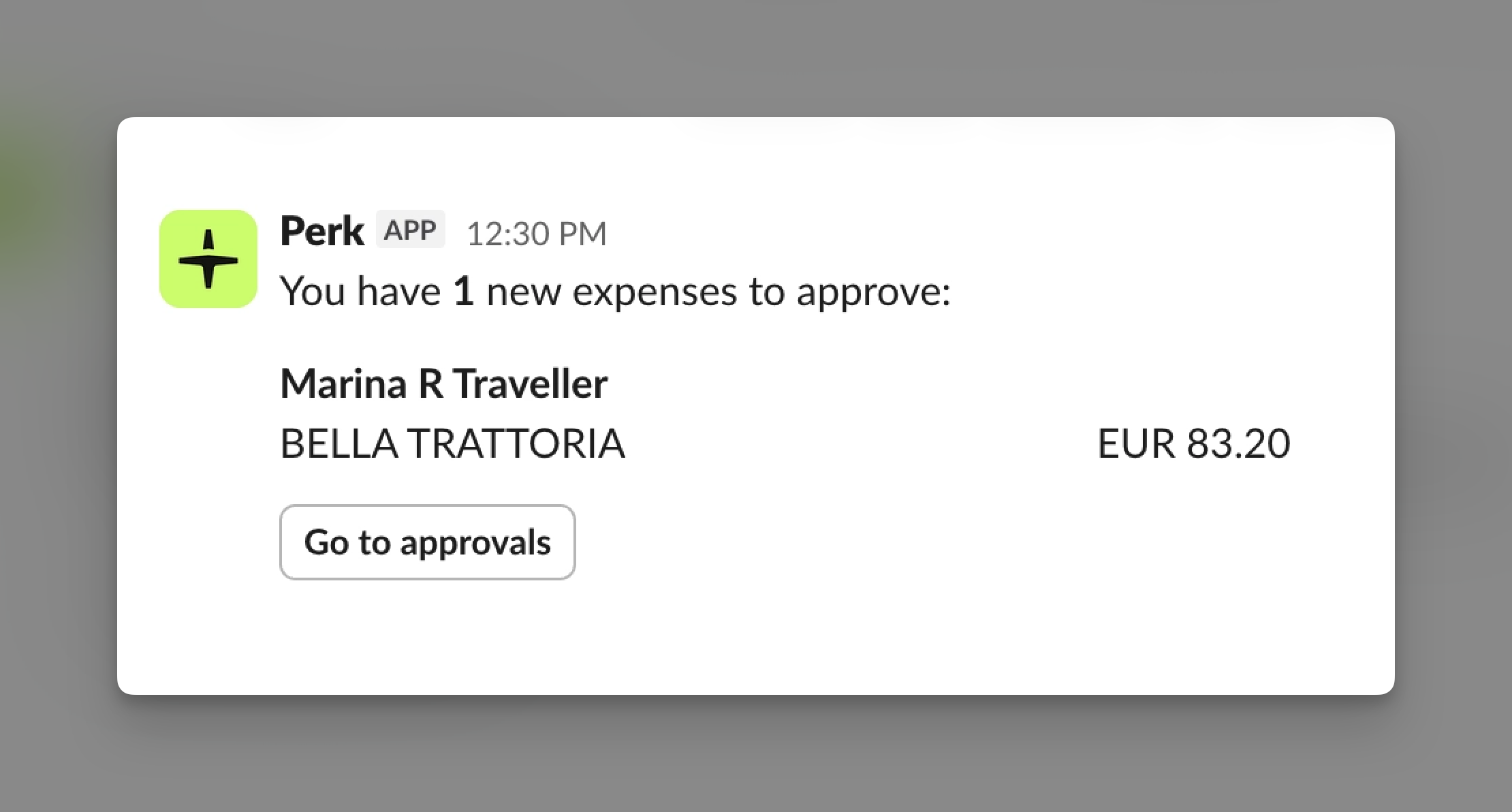 Review expenses from a notification – Help center